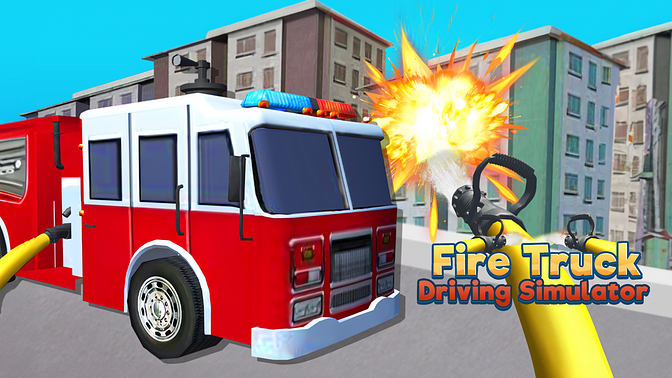 Fire Truck Driving Simulator - Onlihe Hra - Hrajte Nyní | Hryhry.net